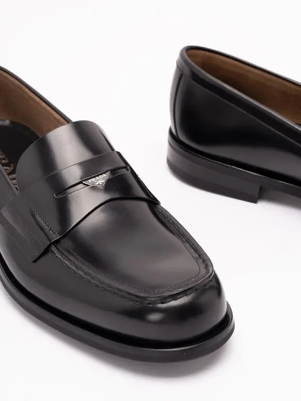 Prada Brushed Leather Loafers - Multicolor
