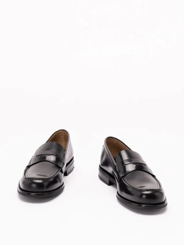 Prada Brushed Leather Loafers