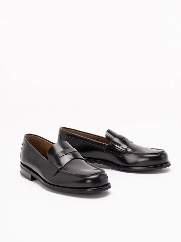 Prada Brushed Leather Loafers