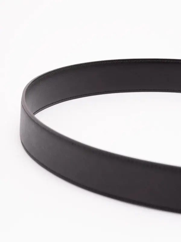Prada Saffiano Leather Belt With Metal Buckle