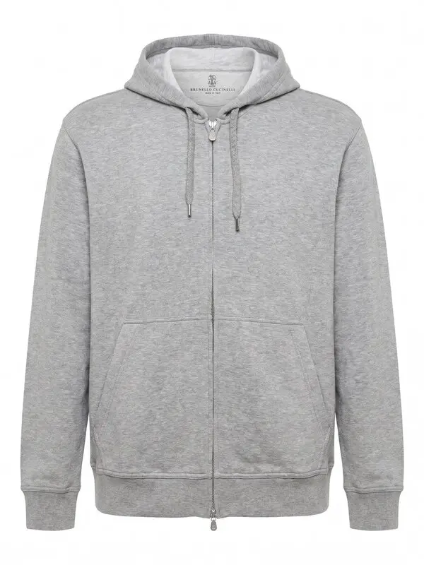 Brunello Cucinelli Full Zip Hooded Sweatshirt