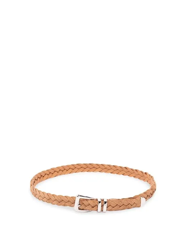 Brunello Cucinelli Calfskin Braided Belt - Multicolor