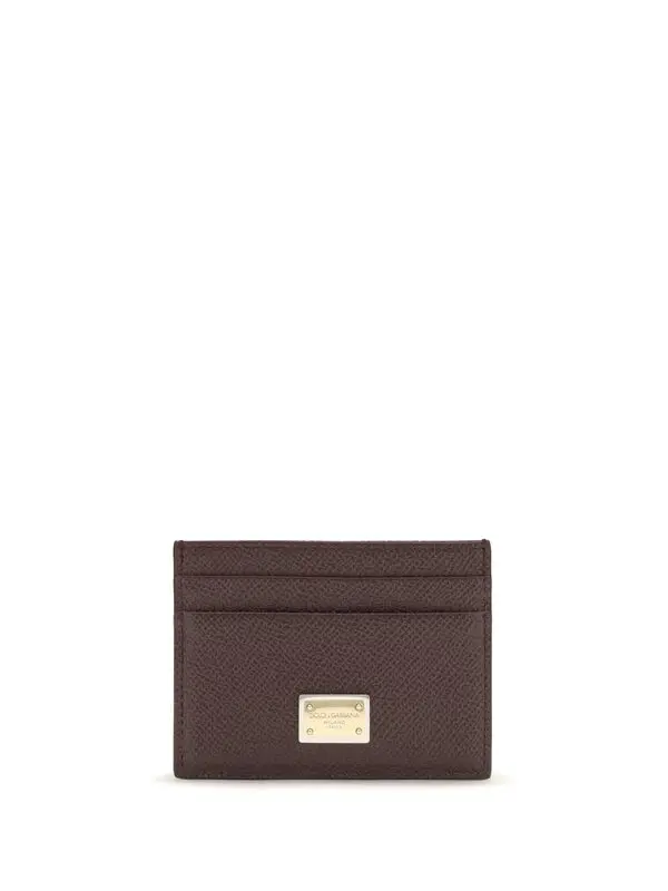 Dolce & Gabbana Leather Cardholder - Brown