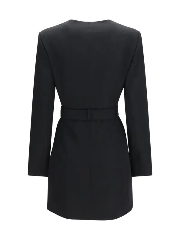 Balmain Grain De Poudre Blazer With Belt
