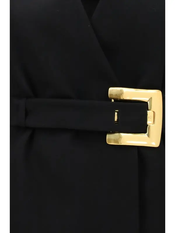 Balmain Grain De Poudre Blazer With Belt