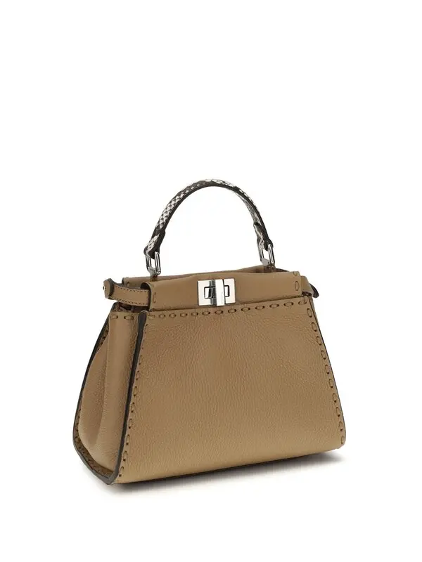 Fendi Peekaboo Mini Handbag - Cream