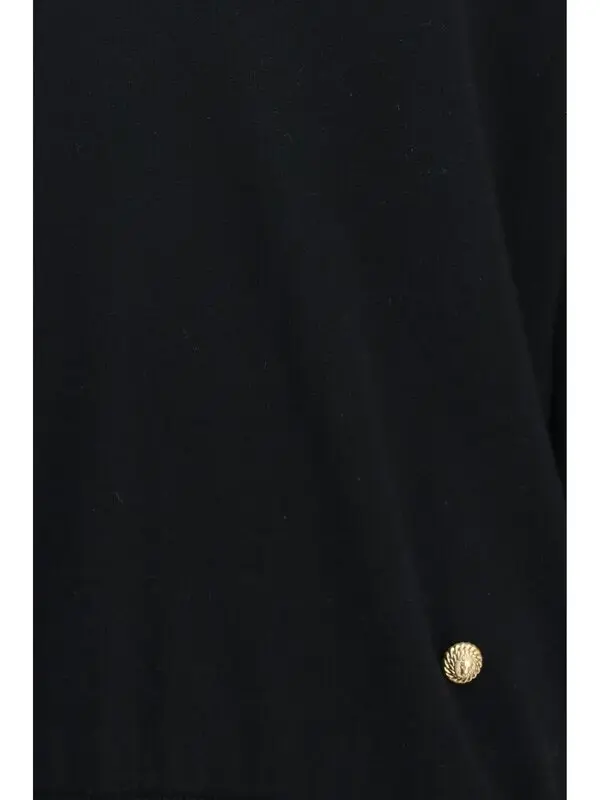 Balmain V-neck Sweater With Stitched Diamond Detail