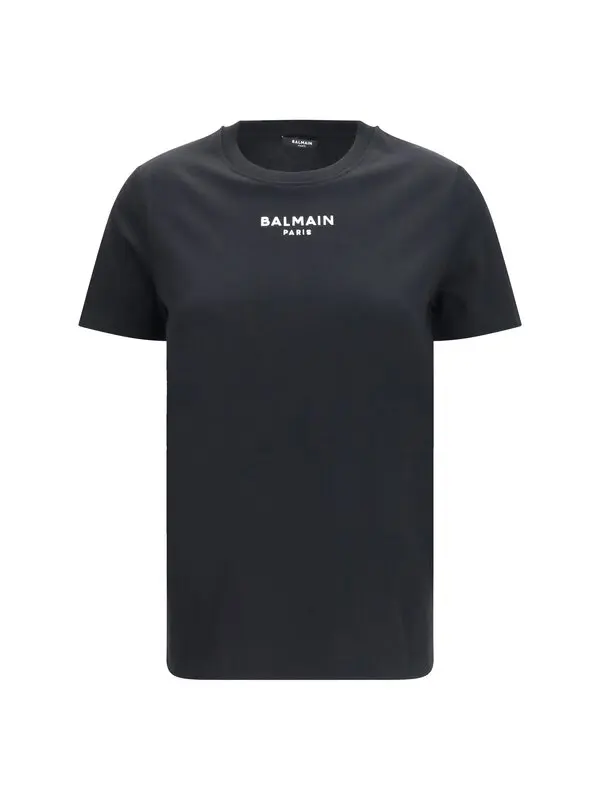 Balmain Cotton Logo T-shirt - Black