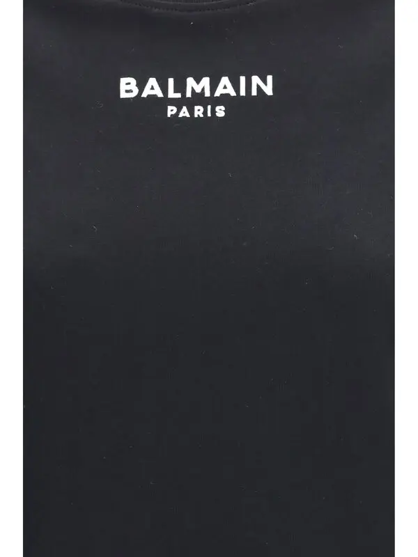 Balmain Cotton Logo T-shirt - Black