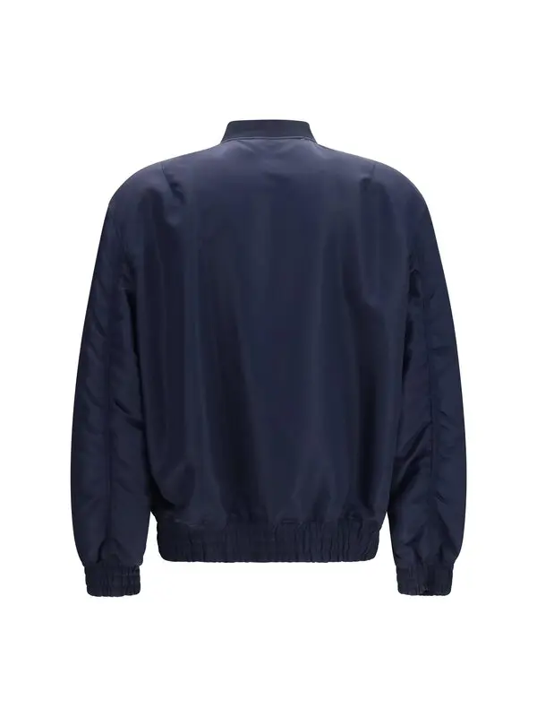 Valentino Garavani Nylon Jacket With Ruffles - Blue