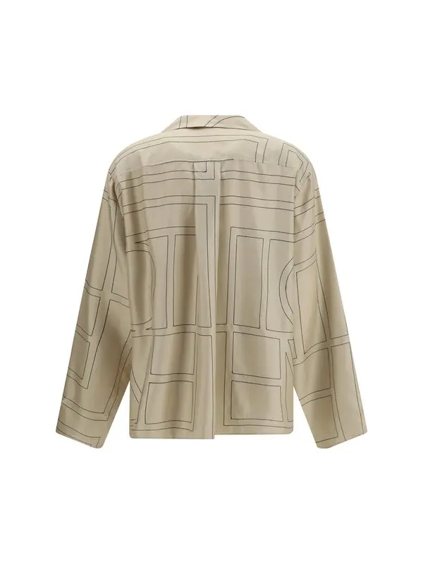 TOTEME Silk Monogram Shirt - Multicolor