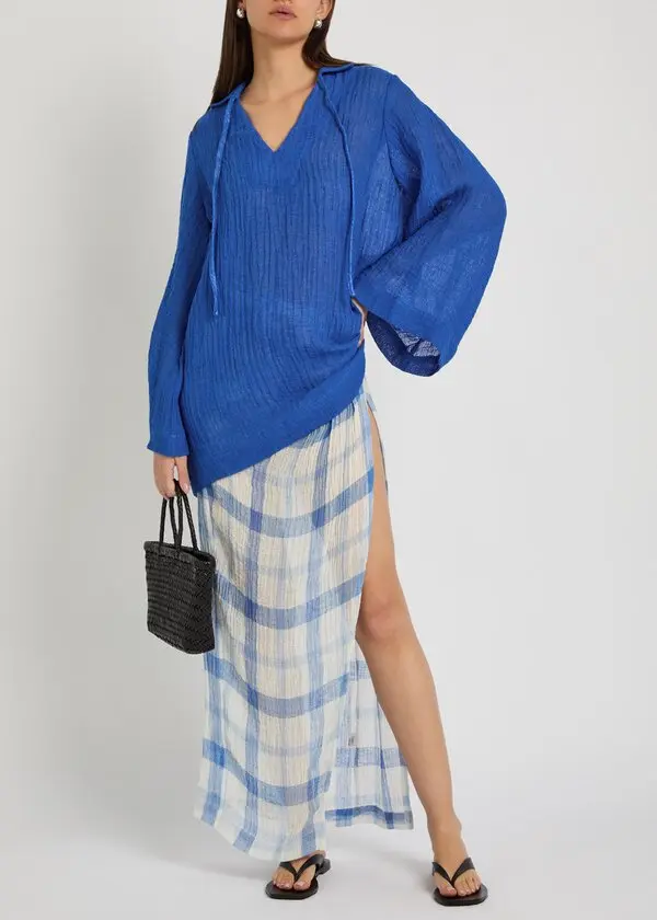 Lisa Marie Fernandez V-neck Tunic - Blue