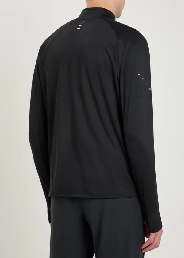 Nike Dri-fit Quarter-zip Stretch-jersey Running Top