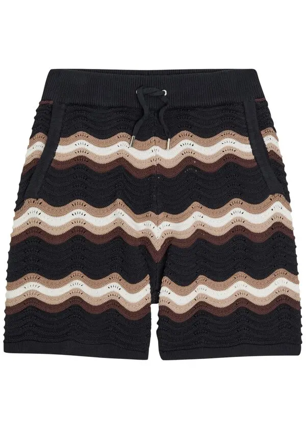 RAITH Primavera Wavy Crochet Cotton Shorts