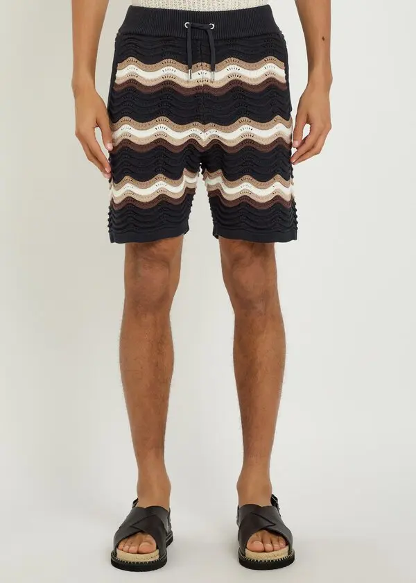 RAITH Primavera Wavy Crochet Cotton Shorts
