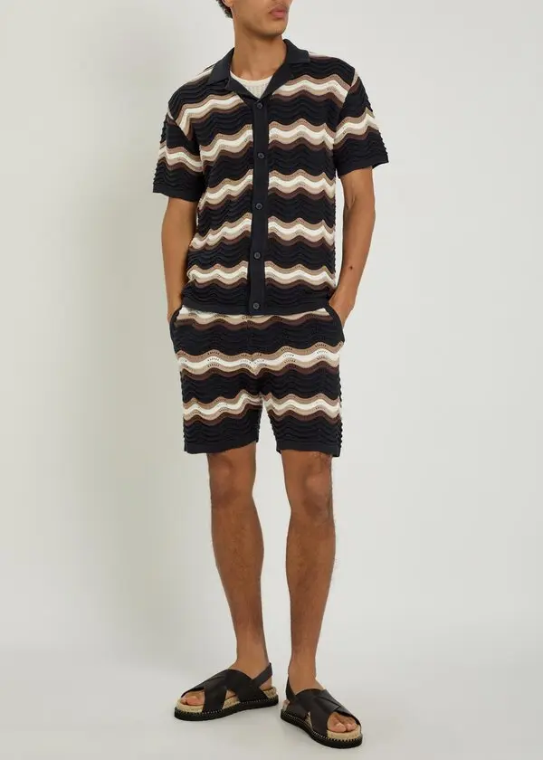 RAITH Primavera Wavy Crochet Cotton Shorts