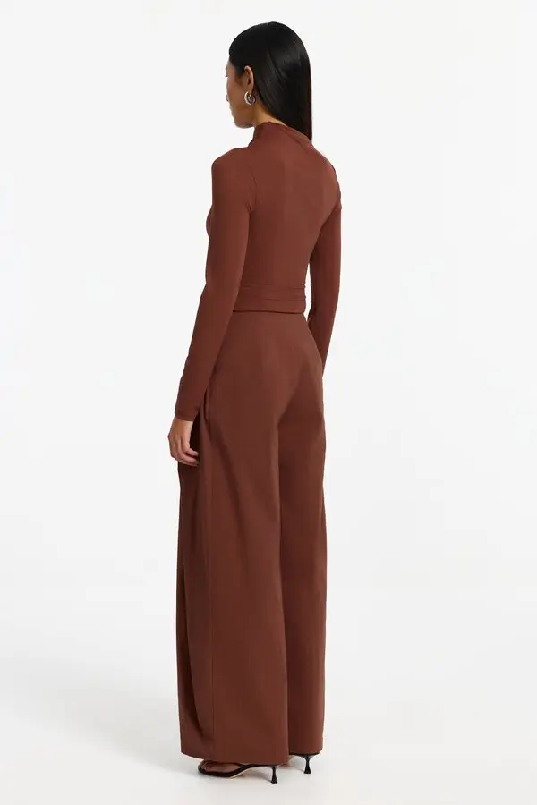 Significant Other Orlyn Asymmetrical Cut-out Long Sleeve Top