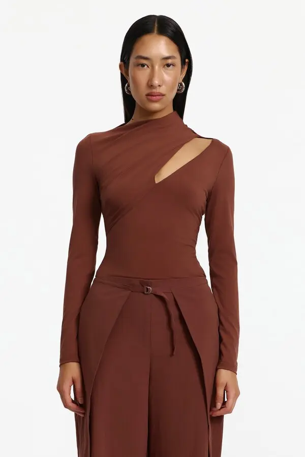 Significant Other Orlyn Long Sleeve Top - Oak