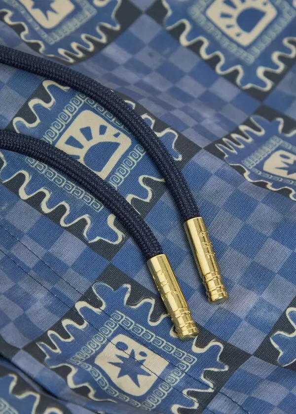 CHE Ché Printed Shell Swim Shorts - Blue