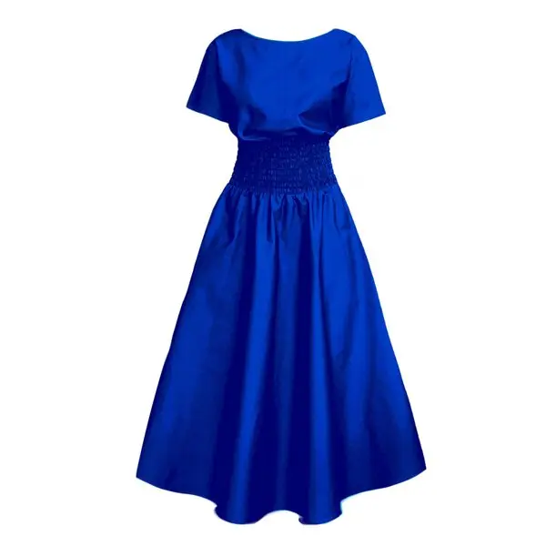 FROCK TALES Orchis Dress In Cobalt - Blue