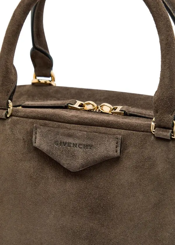 Givenchy Antigona East-west Medium Suede Top Handle Bag