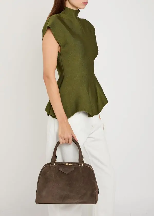 Givenchy Antigona East-west Medium Suede Top Handle Bag