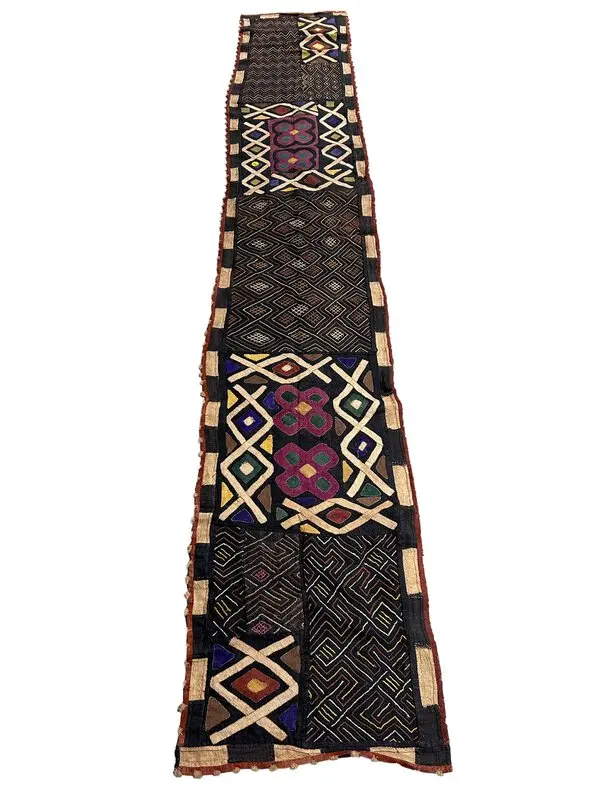 Botanical Boys Neutrals / Vintage Kuba Cloth Eighty Nine B One - Brown