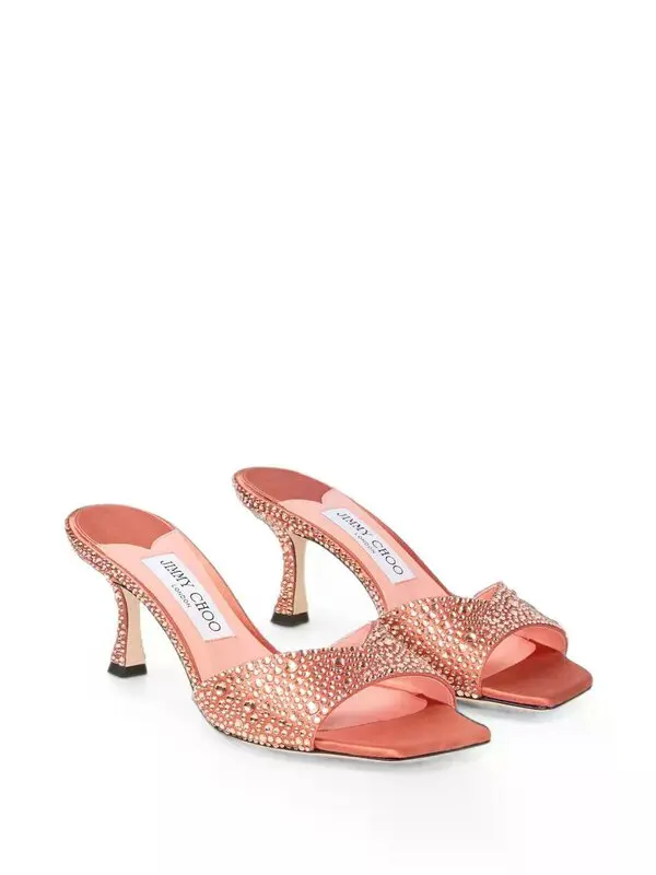 JIMMY CHOO Skye 70 Embellished Sandals - Pink