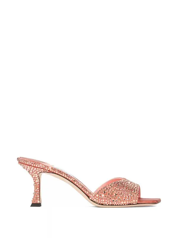 JIMMY CHOO Skye 70 Embellished Crystal Mule Sandals
