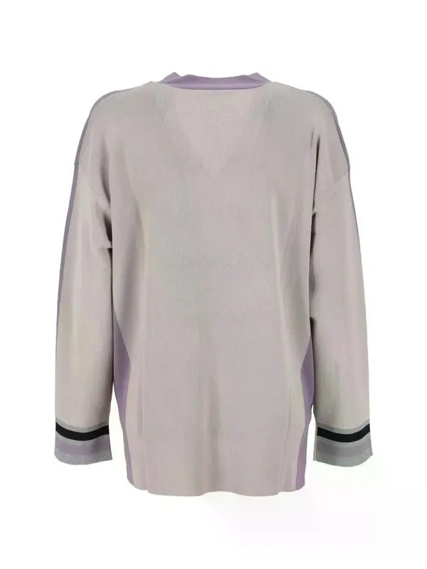 ELENA MIRÒ Colour-block V-neck Sweater
