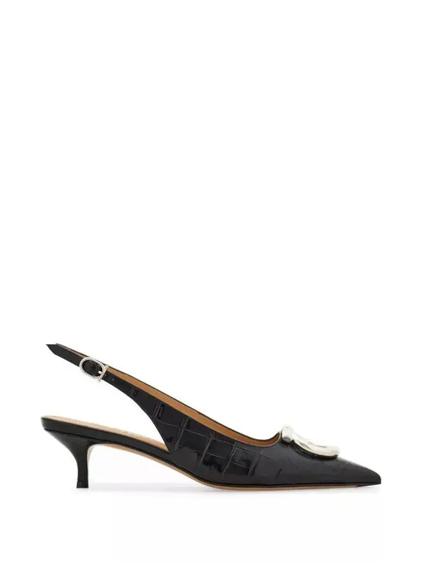 FERRAGAMO Maxi Gancini Slingbacks