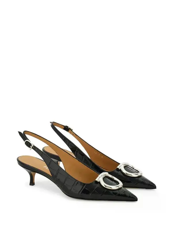 FERRAGAMO Maxi Gancini Slingbacks
