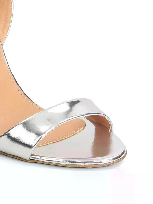 THE SELLER Metallic Ankle-strap Stiletto Sandals