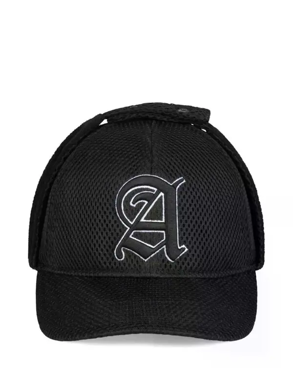 Aries Airtex Trapper Logo-embroidered Cap - Black