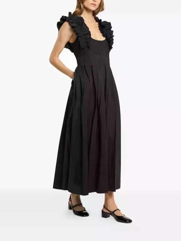 Cinq À Sept Ruffled Pleated Dress