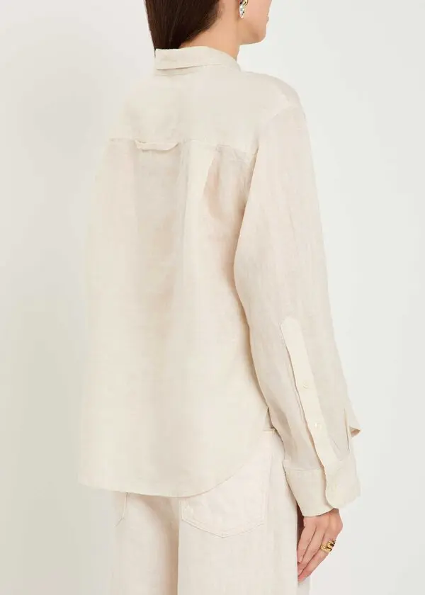 Citizens Of Humanity Kayla Shrunken Linen Shirt