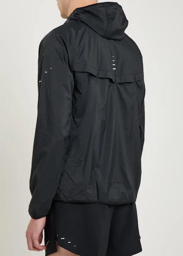 Nike Repel Uv Hooded Running Jacket - Black