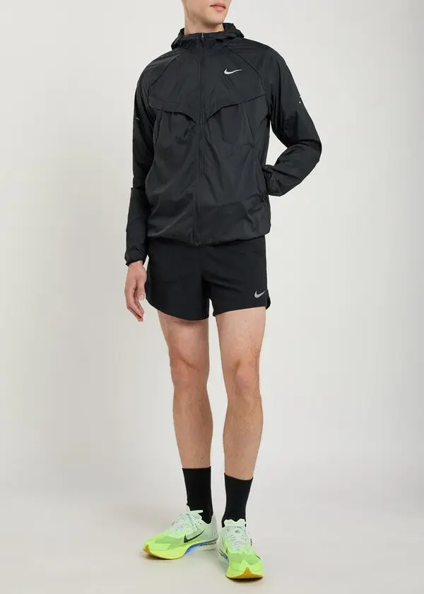 Nike Repel Uv Hooded Running Jacket - Black