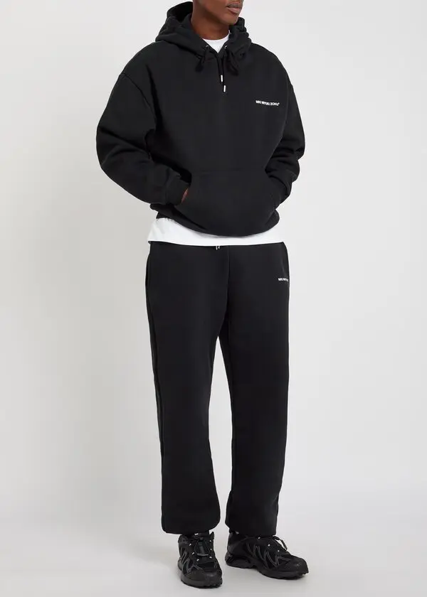 MKI MIYUKI ZOKU Hooded Cotton-blend Sweatshirt - Black
