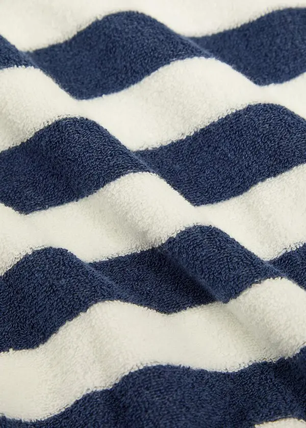 Suzie Kondi Striped Terry Crewneck Sweatshirt