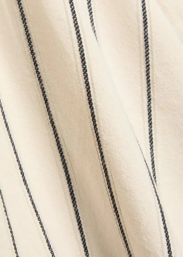 Free People Devon Balloon Striped Cotton Jacket
