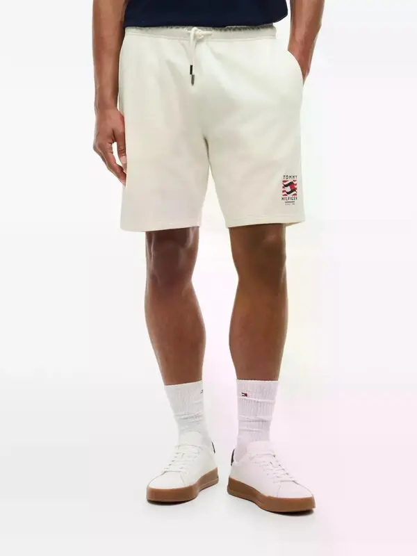 Tommy Hilfiger Logo Print Drawstring Shorts