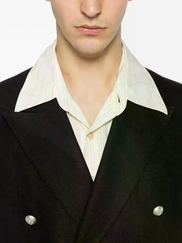 Brian Dales Double-breasted Peak-lapel Blazer