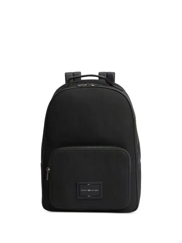 Tommy Hilfiger Logo Patch Backpack - Black