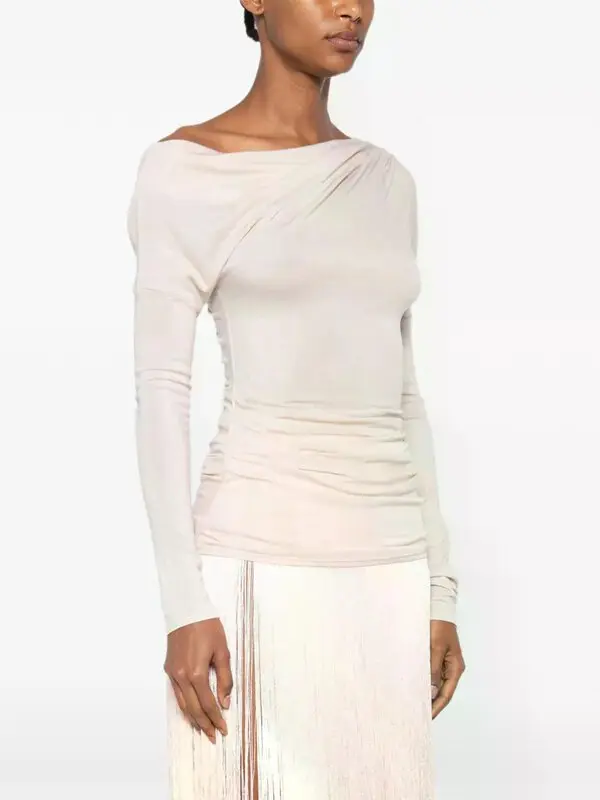 Elisabetta Franchi Asymmetric Ruched Top