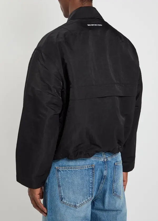 MKI MIYUKI ZOKU Pilot Taffeta Jacket With Logo Embroidery