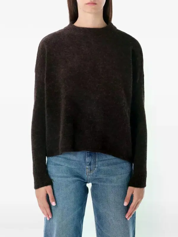SESSUN Brushed Crew-neck Sweater