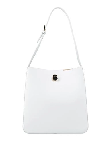 Fabiana Filippi Military Leather Shoulder Bag - White