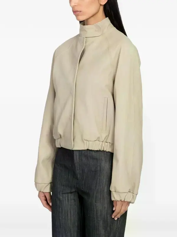 Paloma Wool Raim Elasticated-waist Leather Jacket