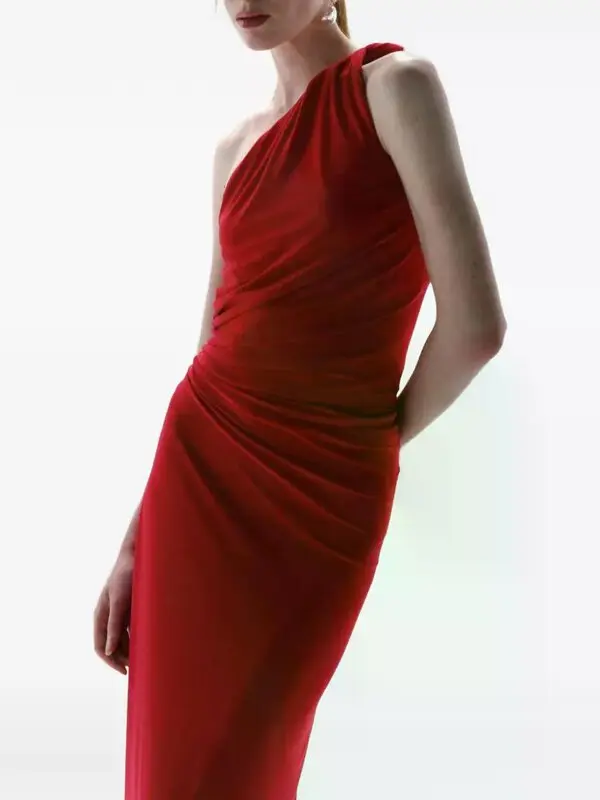 BAOBAB Celele One-shoulder Ruched Maxi Dress